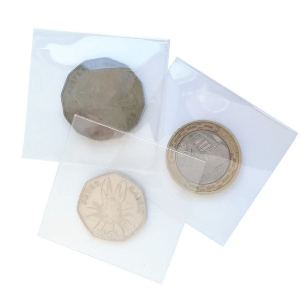 Coin Collection Polyester Pockets - 50mmx50mm – Conservation Supplies