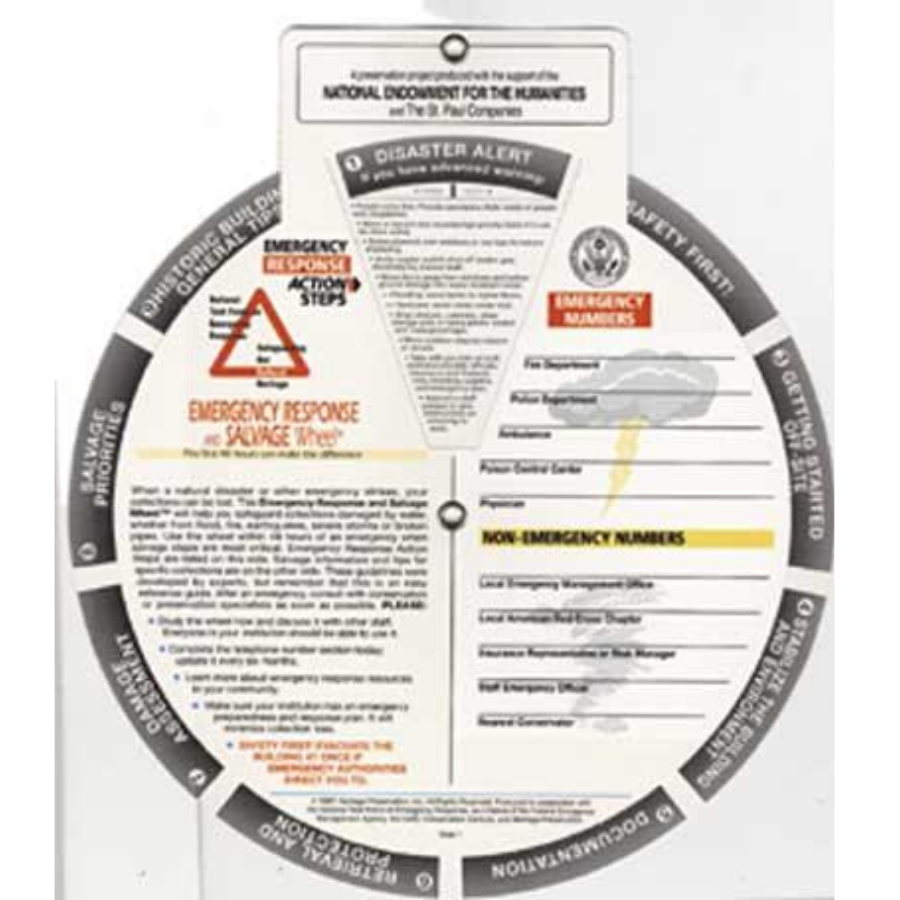 Emergency Response and Salvage Wheel – Conservation Supplies